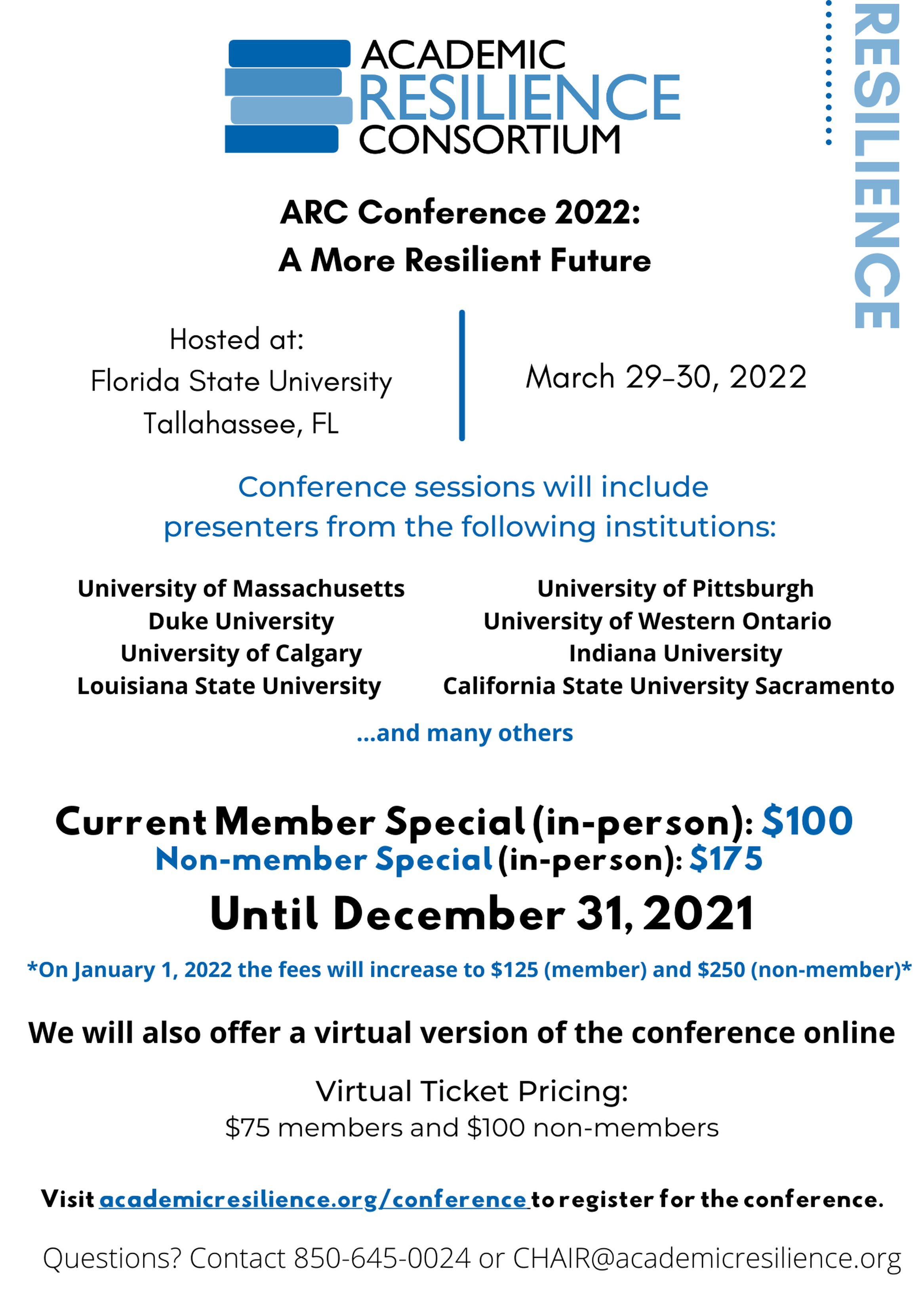 Leadership Opportunities – Academic Resilience Consortium